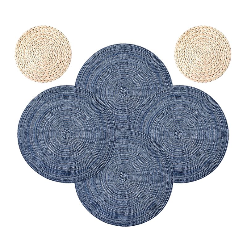 DHAO 4 Pack Table Mats Woven Braided Round Placemats | Shop Today. Get ...