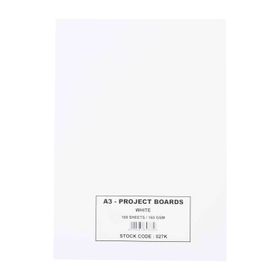 Marlin - 100 Sheets Of A3 Project Boards 160gsm - White | Shop Today ...