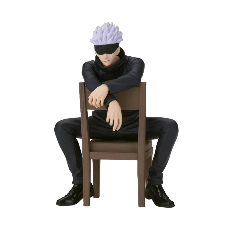 Jujustsu Kaisen Anime Gojo Satoru Sitting On Chair Figure Shop Today Get It Tomorrow