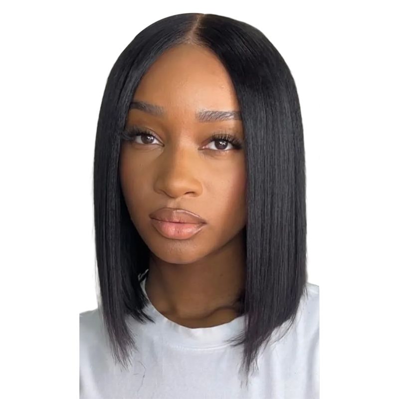 VSP 12 Brazilian Hair Glueless Wigs - Straight Full Frontal Lace Bob ...