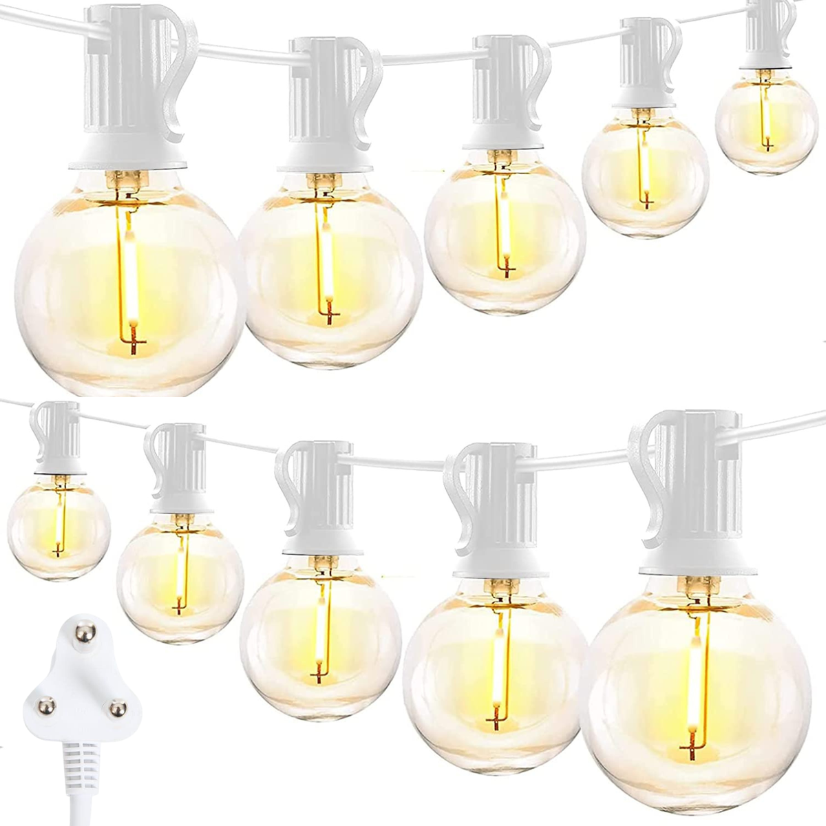 Stellar Lighting Warm White 16 Led Bulbs String Light 5m Outdoor