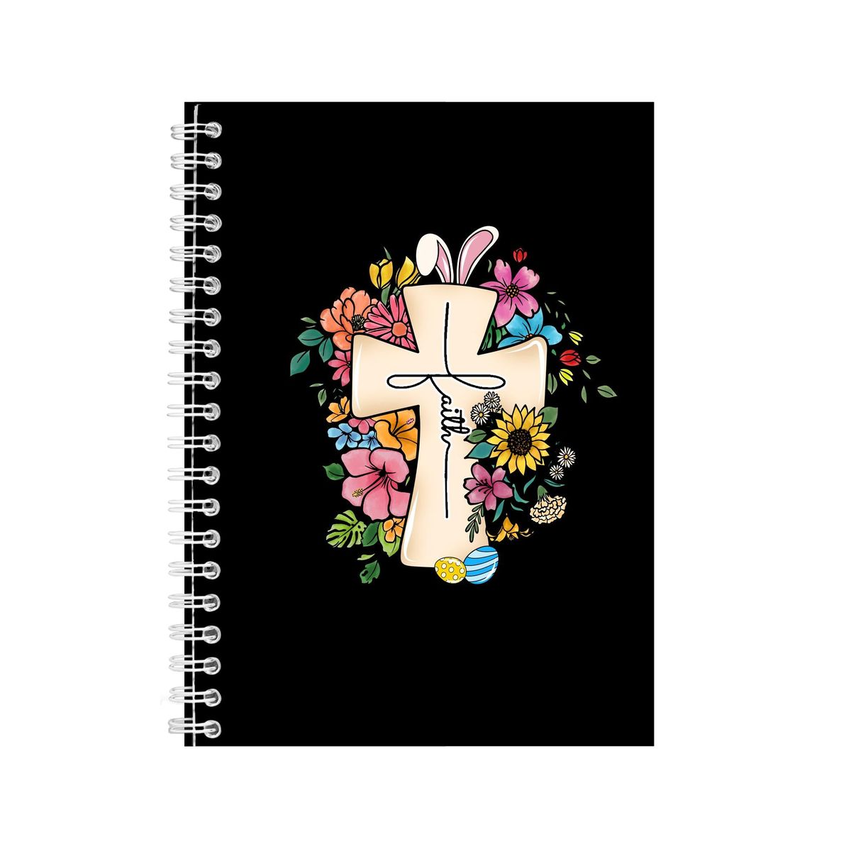 Faith A5 Notebook Pad for Men Women with Christian Easter Graphic Words ...