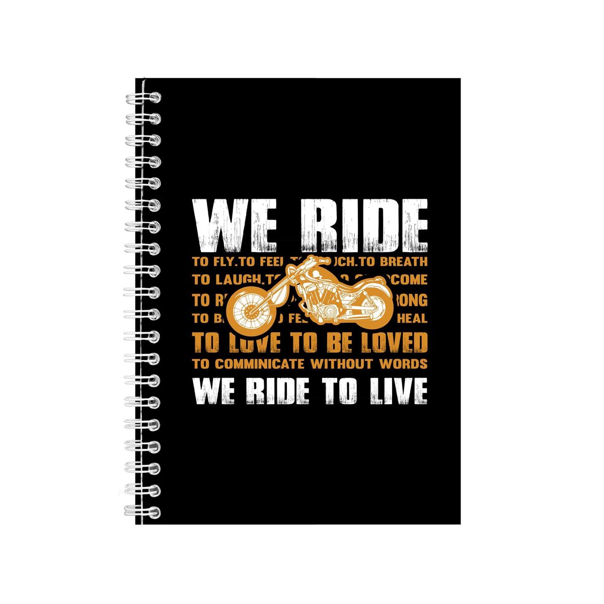 We Ride Notebook Biker Gift Idea A5 Notepad 145 | Shop Today. Get it ...