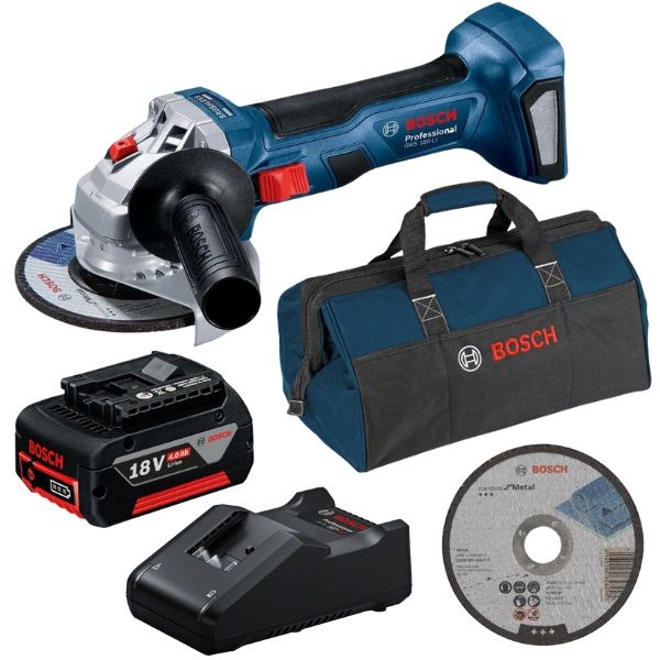 Bosch - Cordless Angle Grinder Combo Kit (GWS 180-LI) with Battery ...