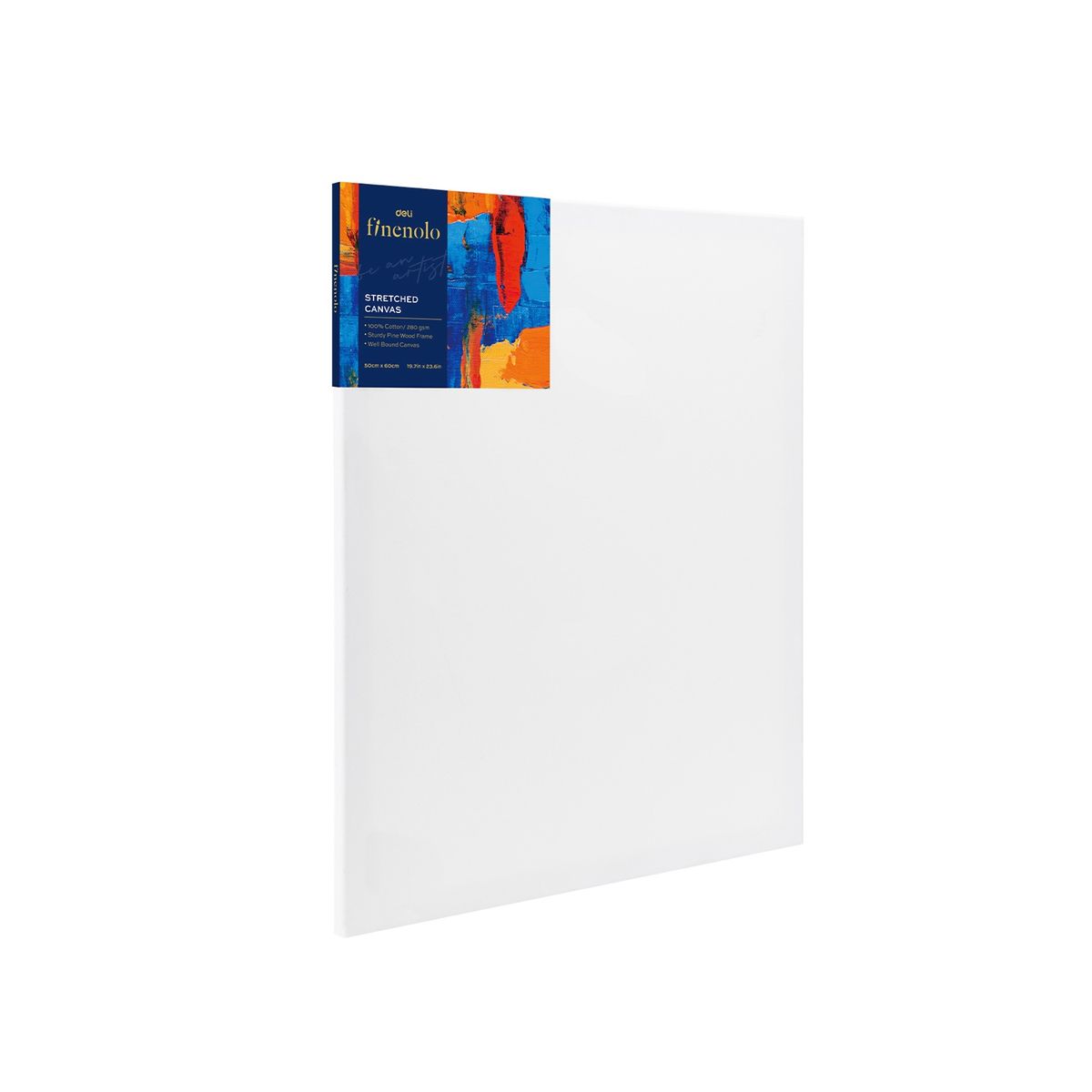 Deli Finenolo Stretched Canvas 280g Triple Primed 50x60cm White | Shop ...