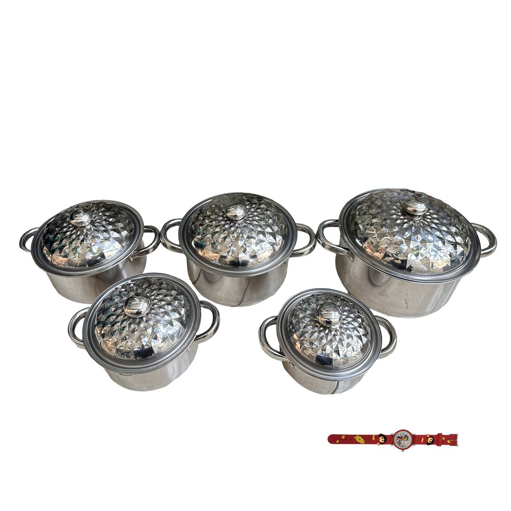 Stainless Steel Soup Pot Set - 5-Piece | Shop Today. Get it Tomorrow ...