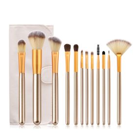 Makeup 12 Pieces Makeup Brush Set Nylon Hair Professional Synthetic ...