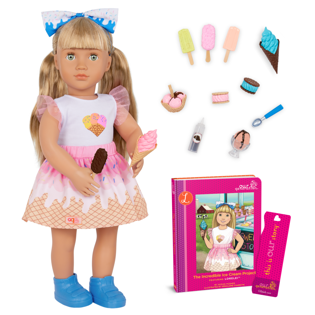 Our Generation Deluxe Doll With Book Lorelei 18inch Blonde Shop Today