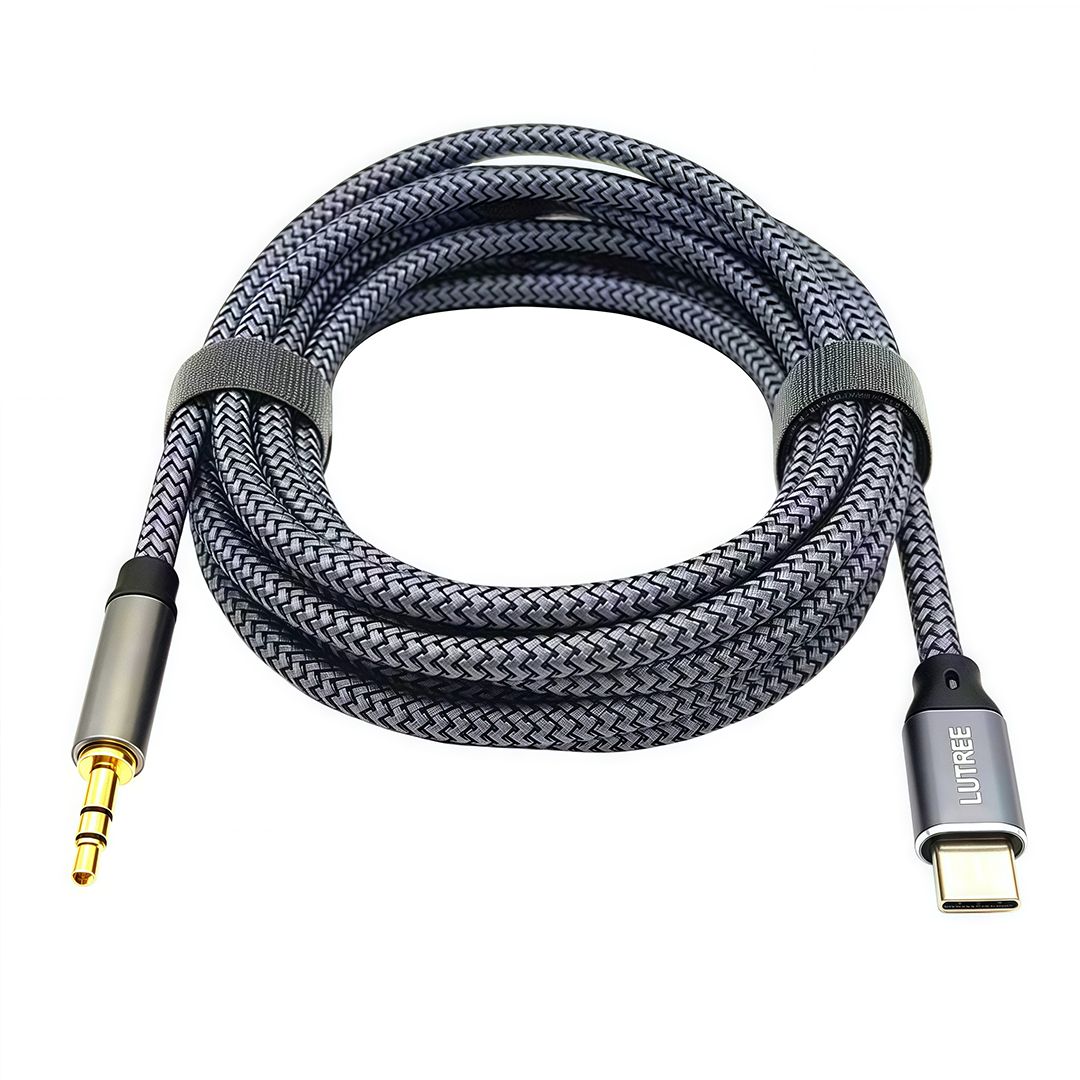 USB-C to 3.5mm Audio Aux Jack Cable Extension Audio Cord for Car Stereo ...
