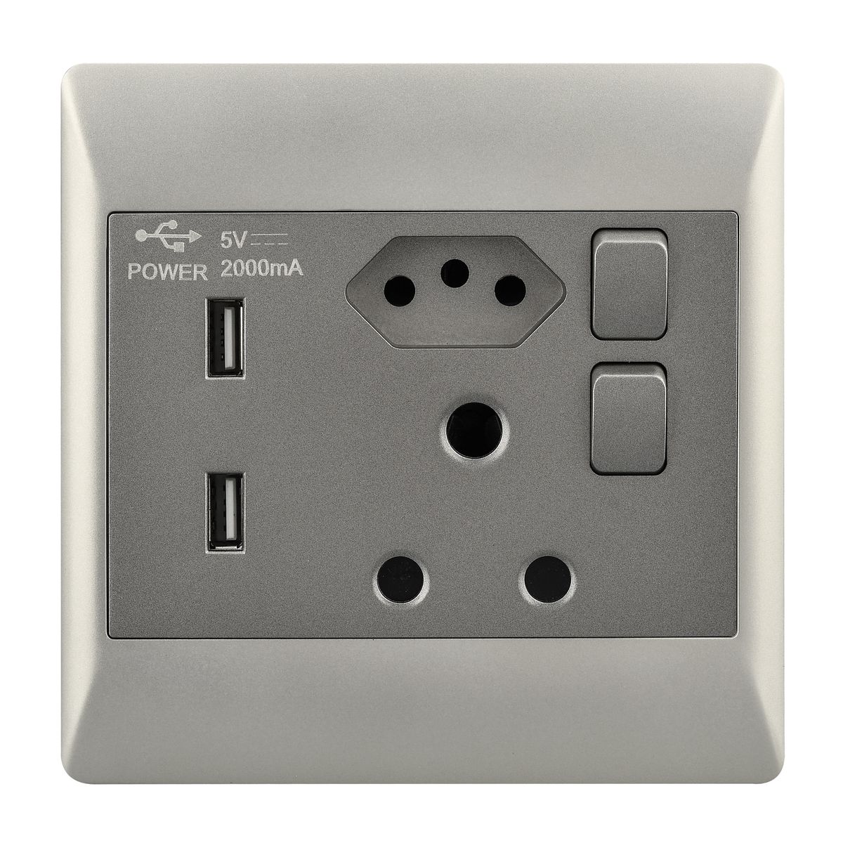 Bright Star Lighting 16 Amp Plug Socket with Dual USB & RSA Outlet ...