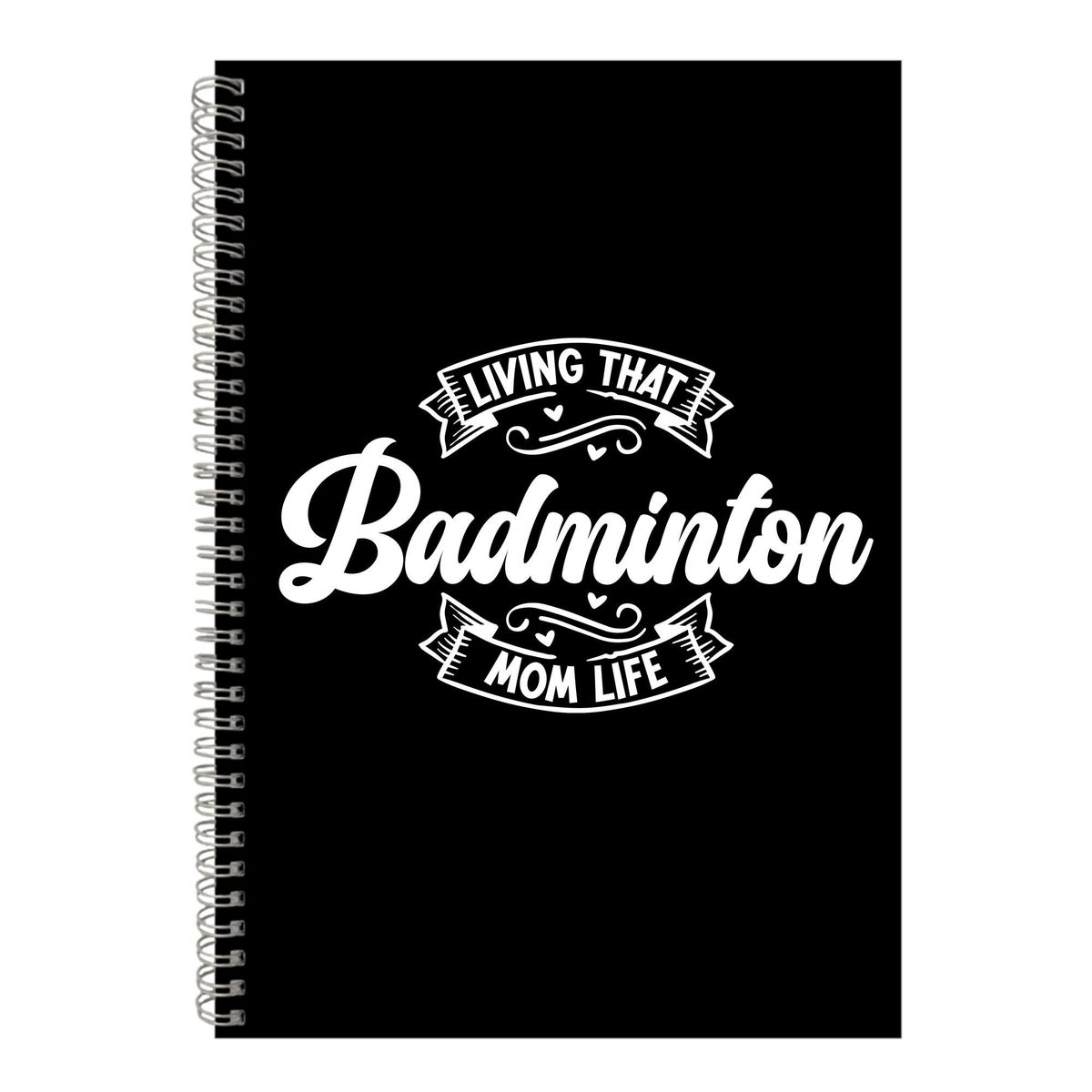 Badminton A4 Notebook for Sports Women Trendy Mom Graphic Mother ...