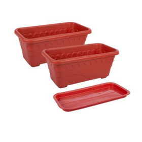 Rectangular Terracotta Planter With Tray | Shop Today. Get it Tomorrow ...