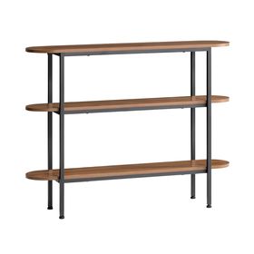 110cm 3-Tier Storage Shelf Display Rack Console Brown | Shop Today. Get ...