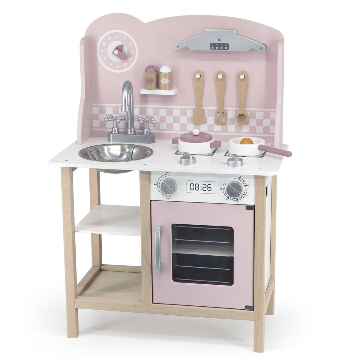 Viga Pink Wooden Kitchen with Accessories | Shop Today. Get it Tomorrow ...