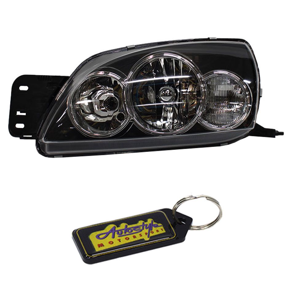 Replacement Headlight for Ford Bantam 06-09 - LHS - Black & Gel Key ...