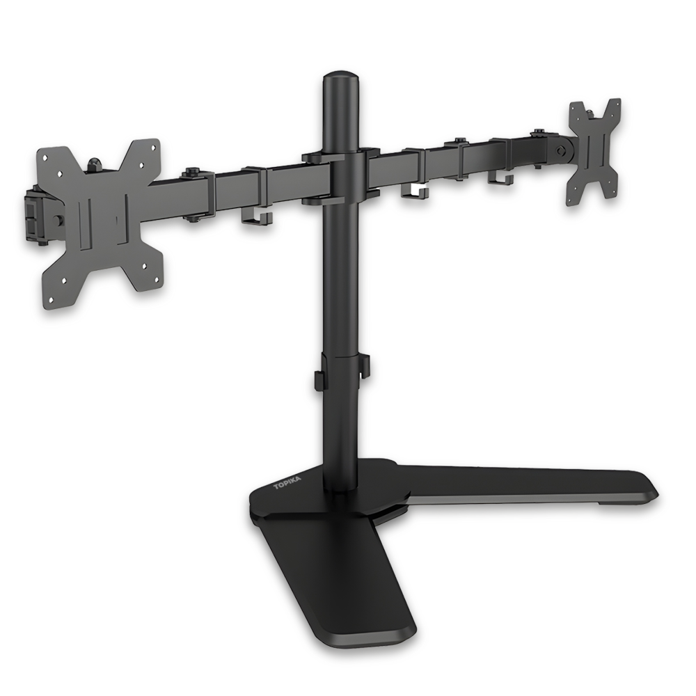 Topika - Dual Monitor Arm Mount Desk Stand Compatible with 13-30 ...