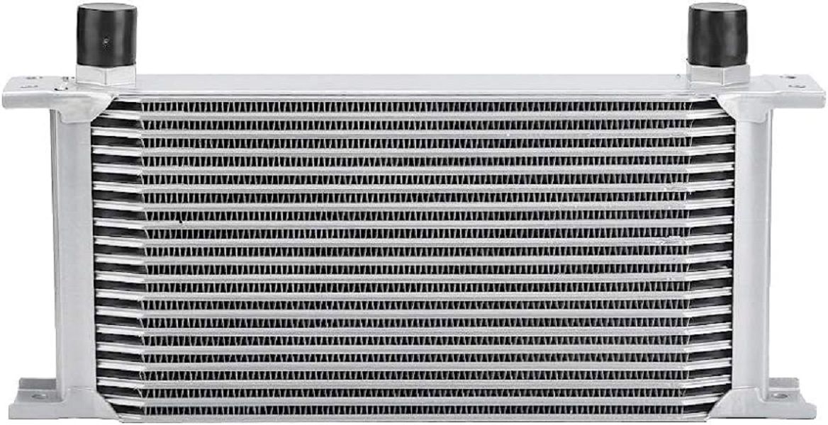 Oil Cooler 19 Row Aluminum Silver An10 Small Fined Cooler Slim Fit
