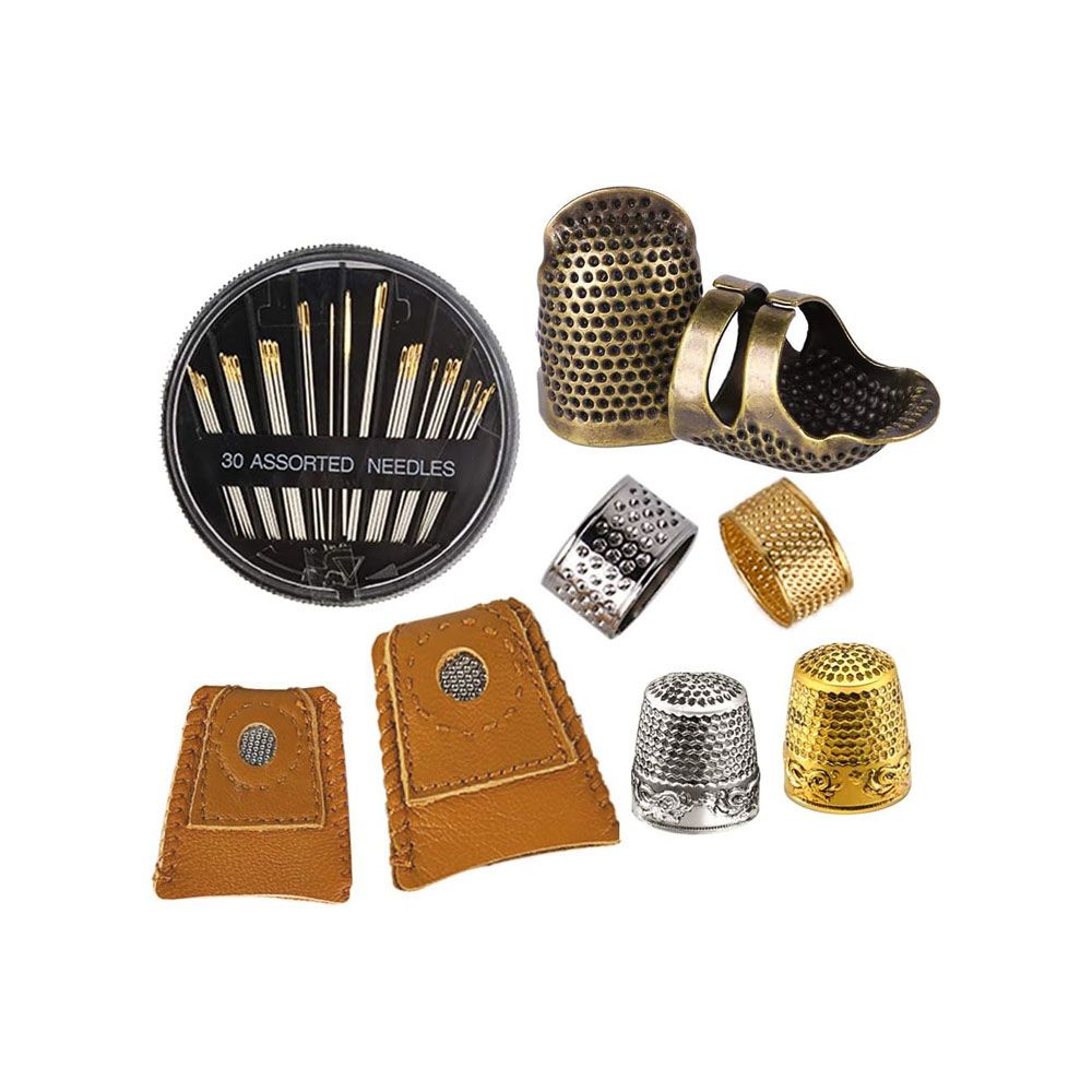 Sewing Thimble Sewing Needles Set Finger Protector Fingertip Thimble ...