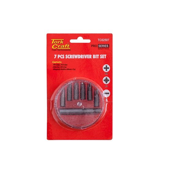 Tork Craft - Screwdriver Bit Set 7Piece - 6 Pack | Shop Today. Get it ...