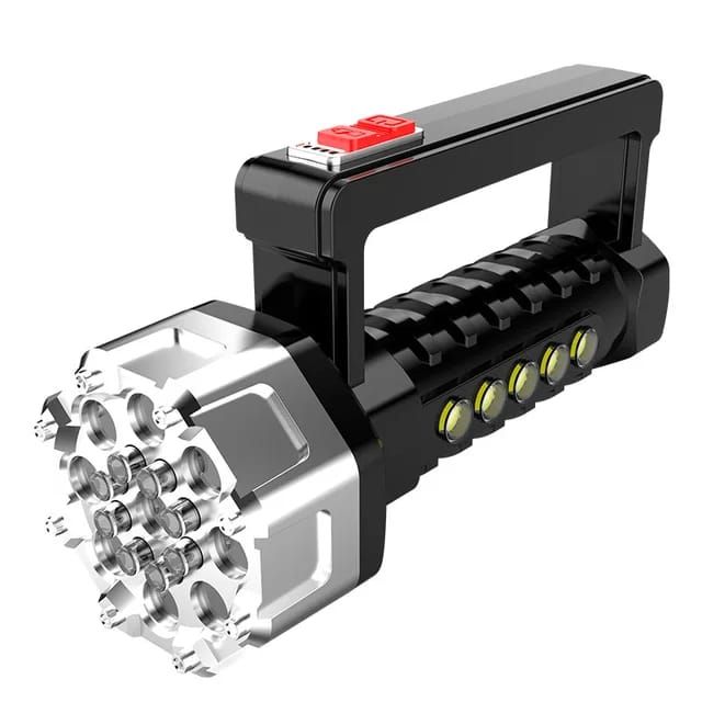 Portable Rechargeable Long Range Super Bright Side Light Flashlight ...