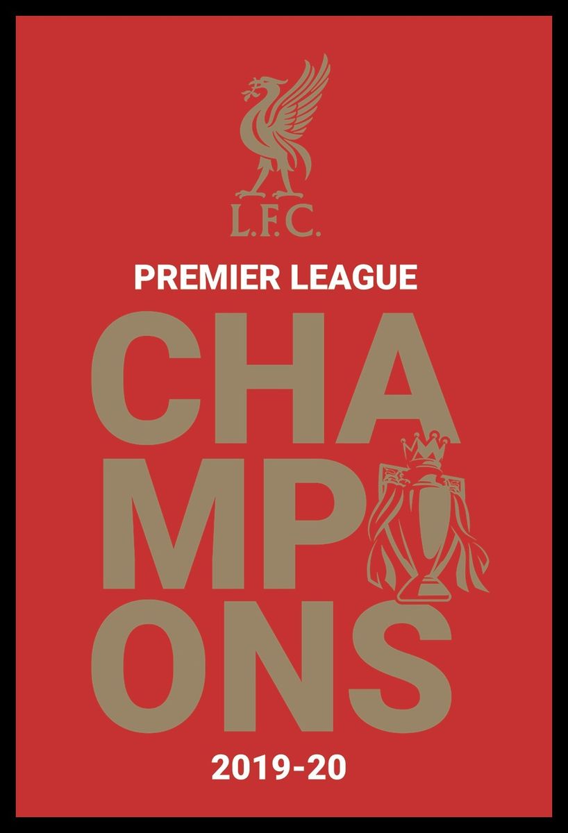 Liverpool FC - Champions 2019/20 Logo Poster with Black Frame | Shop ...