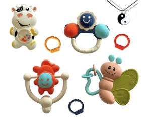 7pcs Infant Baby Rattles Toys Set, Infant Grab a Shake Rattle - Boys ...
