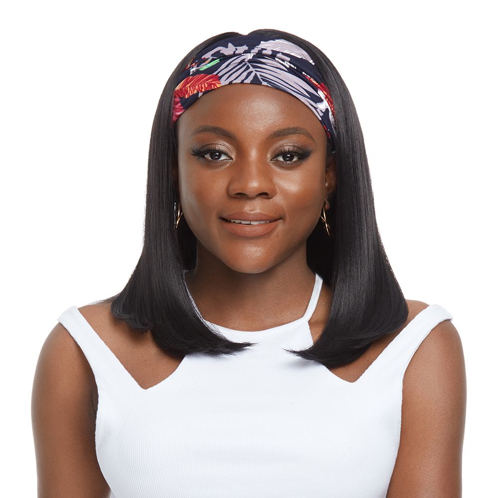 Magic Bob Straight Hair Synthetic Headband Half Wigs SWF HD SK BOB 1B ...