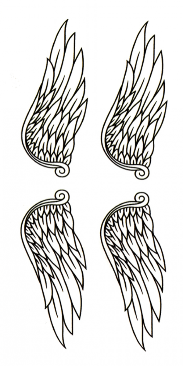 Tattoo - Waterproof High Quality Skin Safe - Four Wings | Shop Today ...
