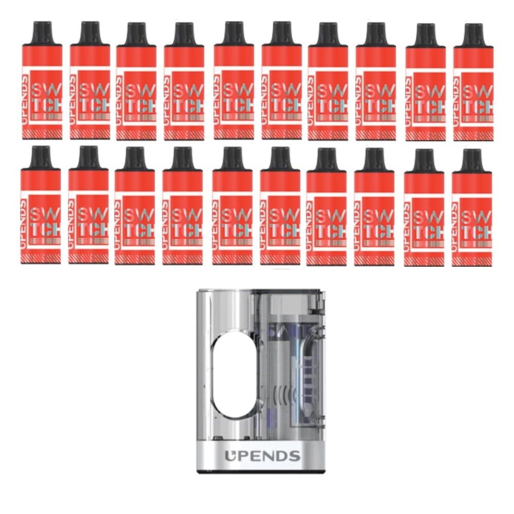 Upends Switch Disposable Vape Pods 50mg with Battery - Cherry Ice - 20 ...