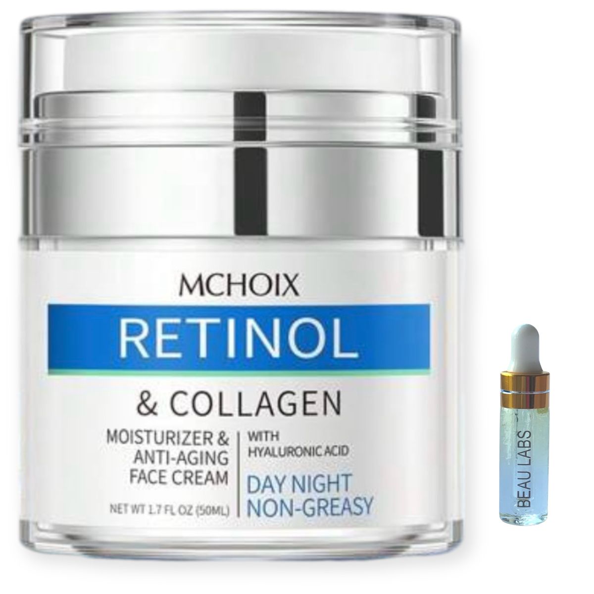 Retinol and Collagen Moisturizer + Mini Beau Labs Serum | Shop Today ...