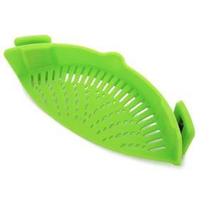 Silicone Food Strainer Clip-On Colander Adjustable for Pots, Bowls ...