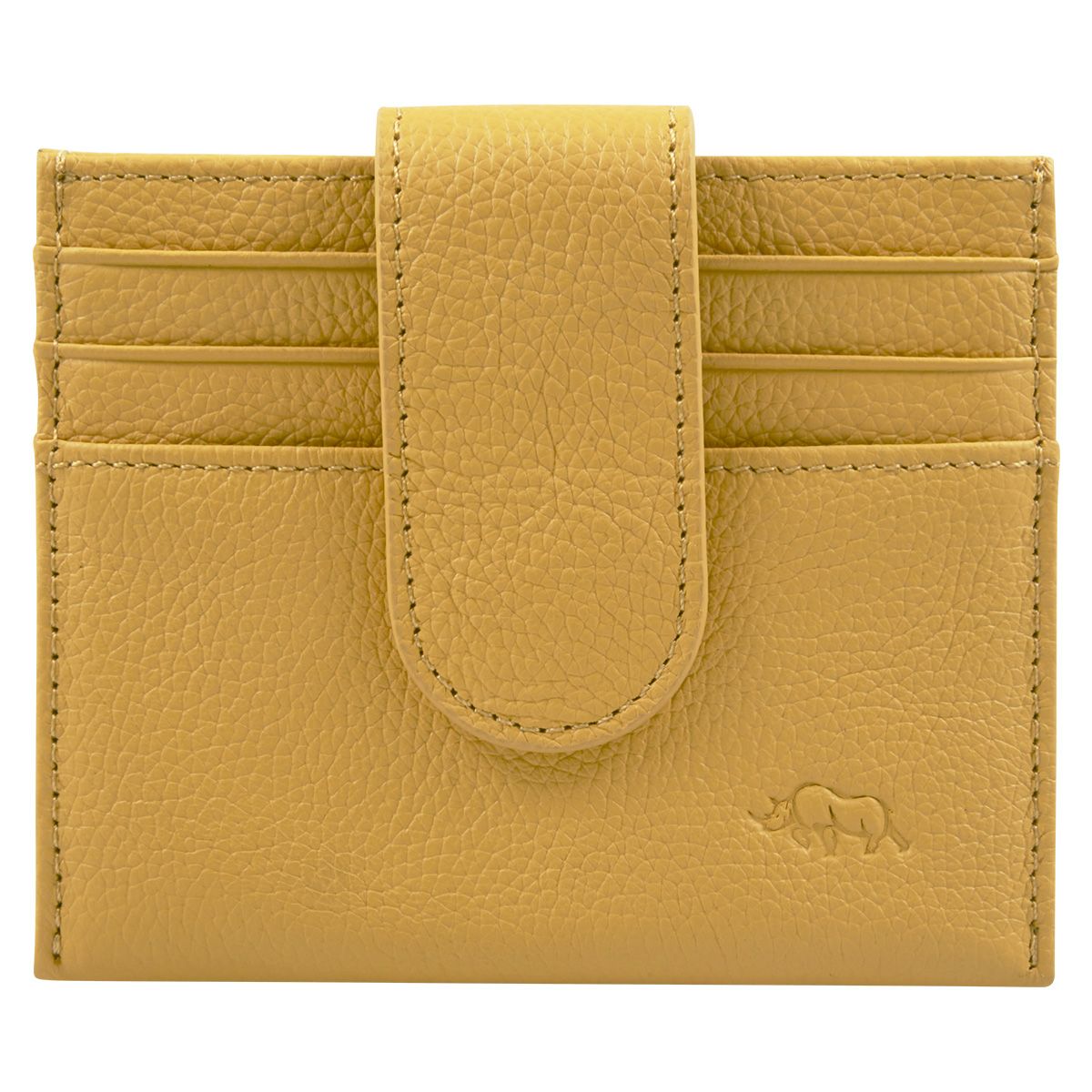 Genuine African Leather Wallet With Clip Closure - Yellow | Shop Today ...