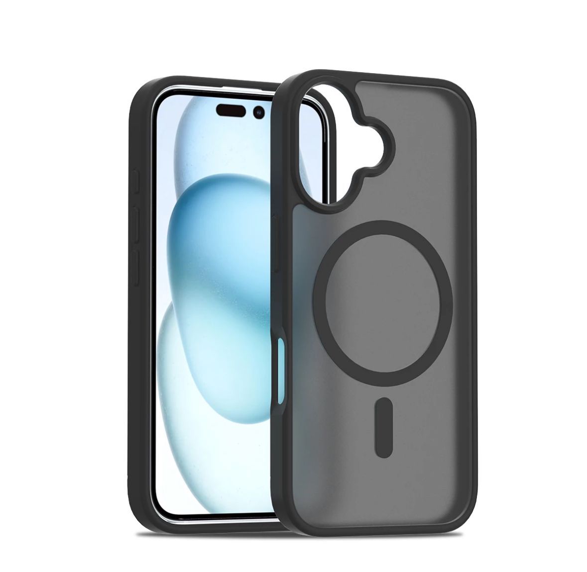 Black Matte MagSafe Compatible Phone Case For iPhone Series 16 | Shop ...