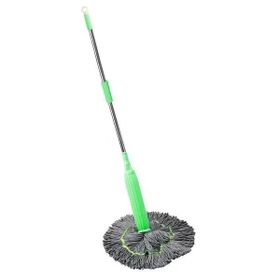 Bamboo Fiber Self-Twisting Mop - Long Handle, Hands-Free Wringing ...
