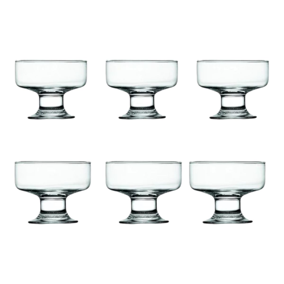 6-Piece Clear Ice Cream Bowl Set - 150ml Dessert Bowls | Shop Today ...