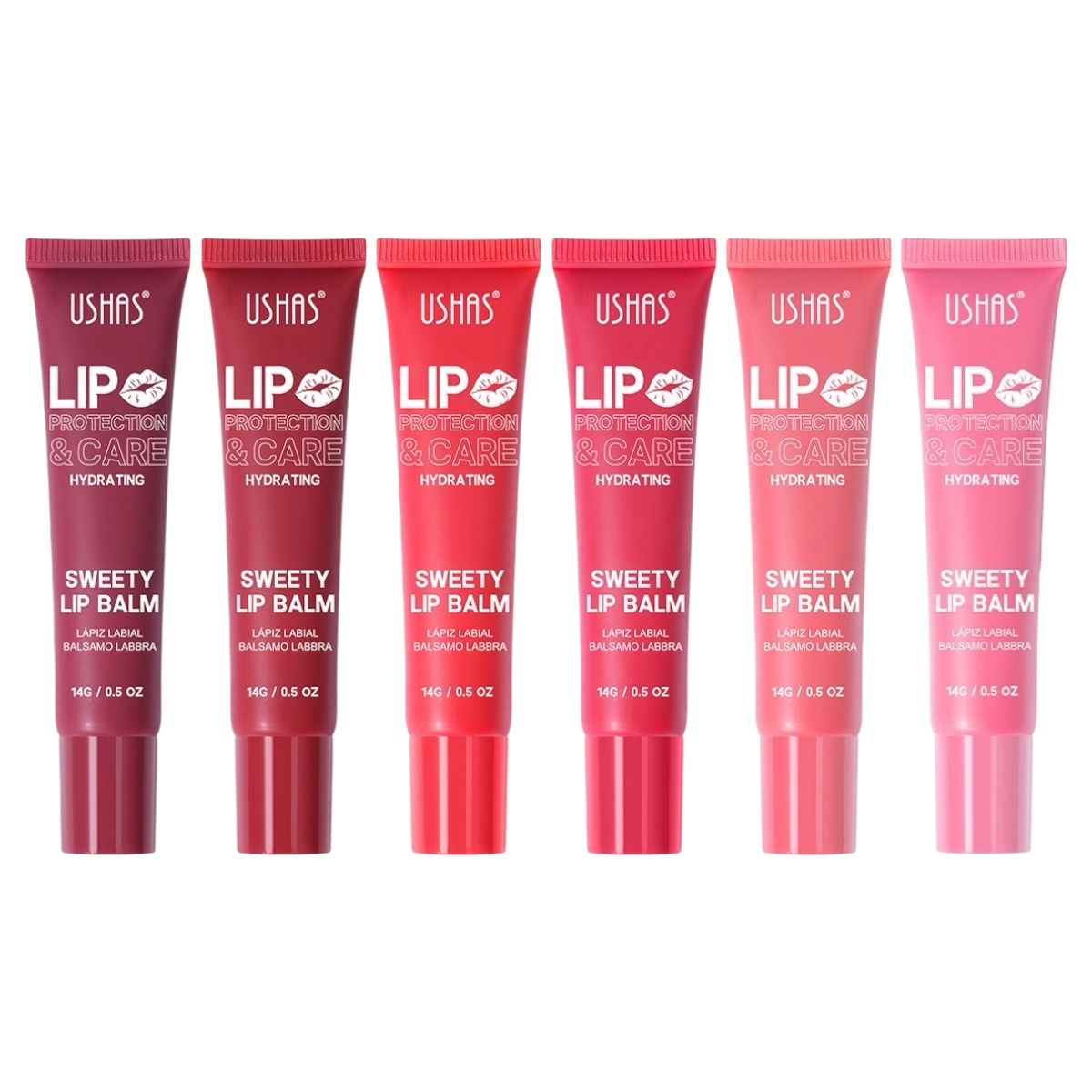 Set of 6- Ushas Protection&Care Hydrating Sweety Lip Gloss Balm | Shop ...
