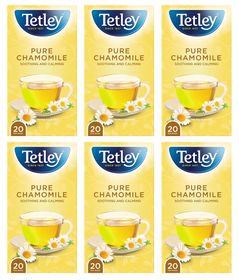 6 x Tetley Pure Chamomile 20's - 120 Teabags | Shop Today. Get it ...