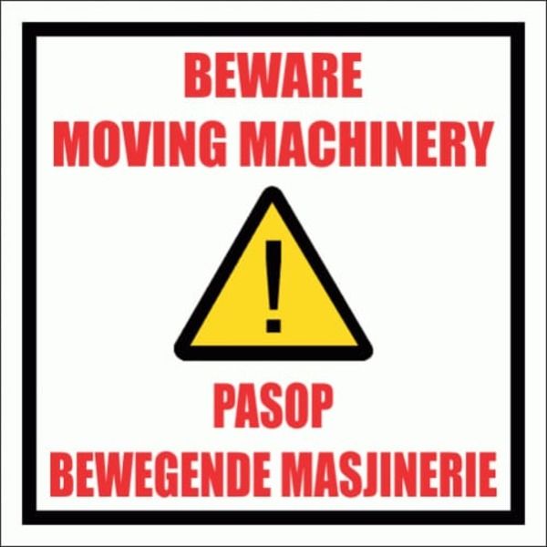 Moving Machinery Safety Sign | Shop Today. Get it Tomorrow! | takealot.com