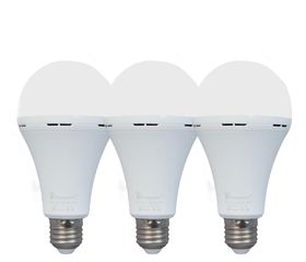 3 Pack 12W E27 Rechargeable Bulb with Built in battery | Shop Today ...