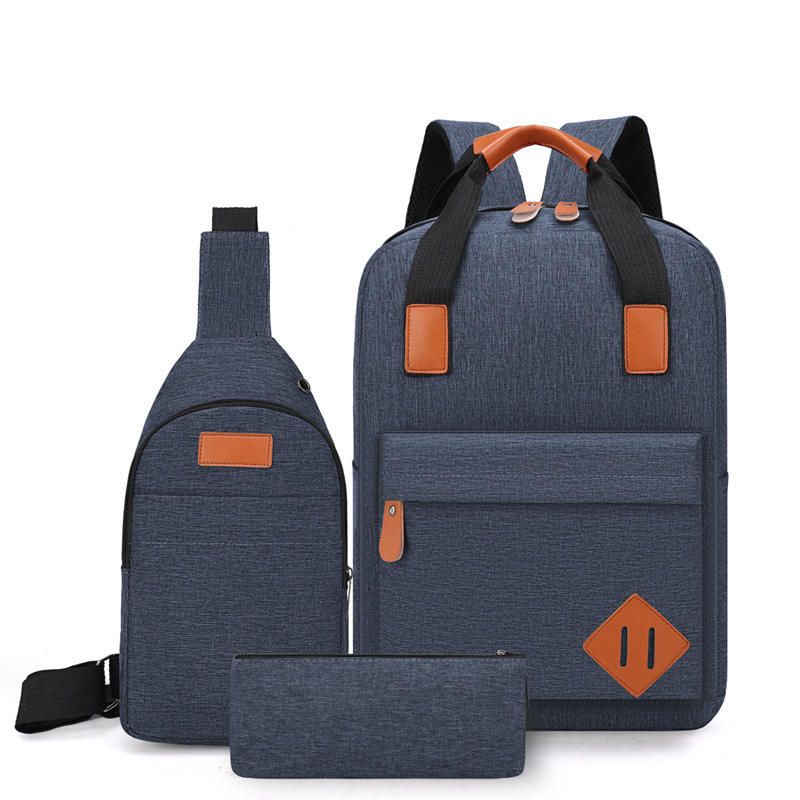 Handbag Crossbody Bag Laptop Backpack With External USB Port - Set of 3 ...