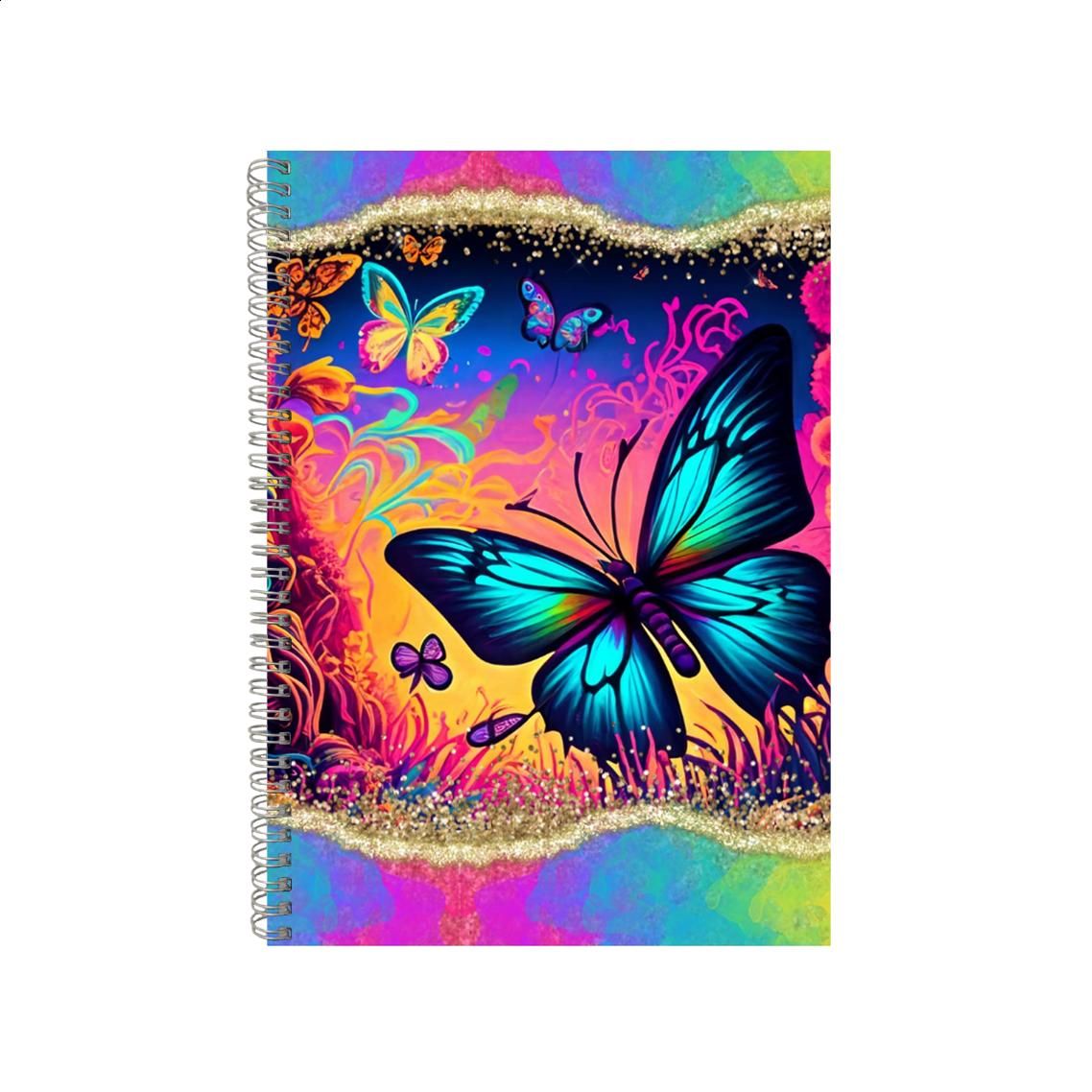 Butterfly Neon Notebook Gift Idea Writing Book Notepad A4 70 | Shop Today. Get it Tomorrow ...