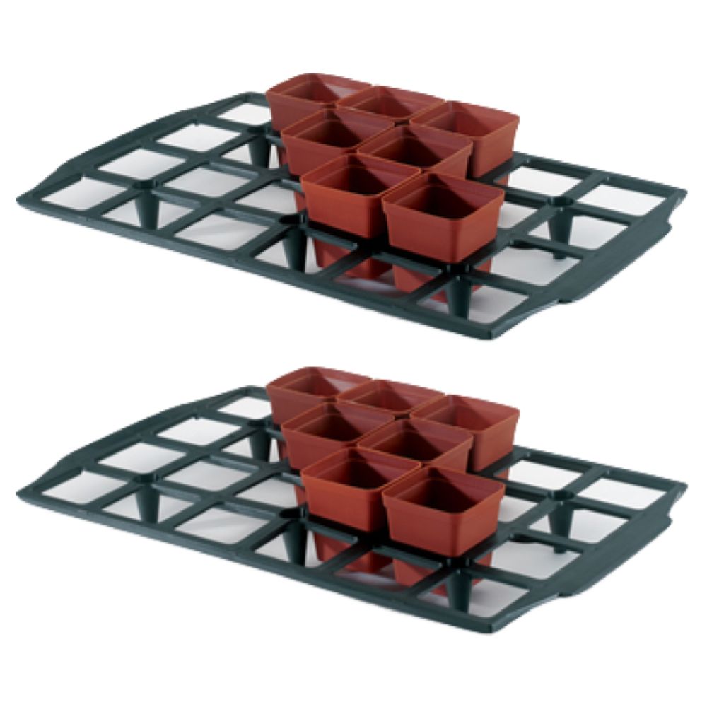 Garden Pot Handling Frame 48 Cavity with Pots | Shop Today. Get it ...