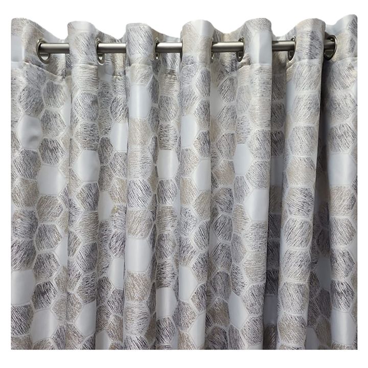 Matoc Designs Readymade Curtain - Honeycomb Natural - Lined - Eyelet | Shop Today. Get it ...