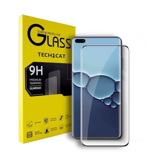 Techcat Huawei P40 Pro/P40 Pro Plus Screen Protector Curved Edge ...