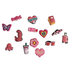 Pink Themed Cartoon Jibbitz - 14 Piece | Shop Today. Get it Tomorrow ...