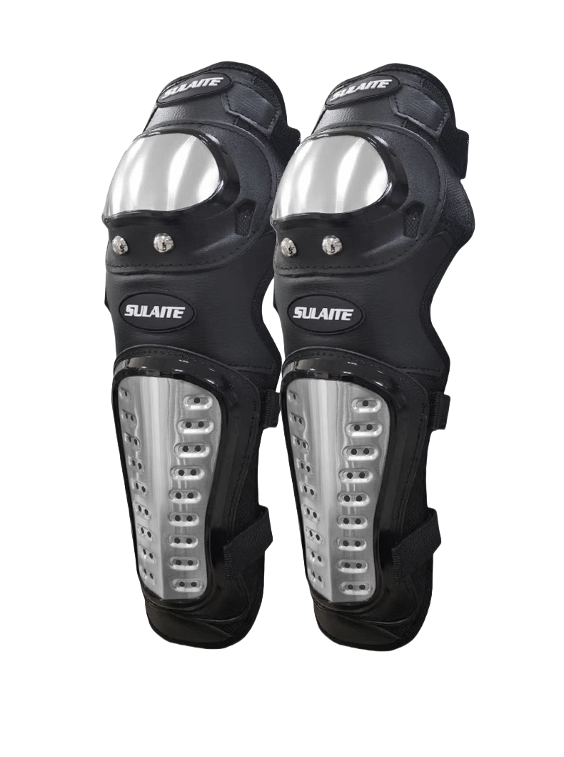 Stainless Steel Motorcycle Knee Shin Guards Protector A pair | Shop ...