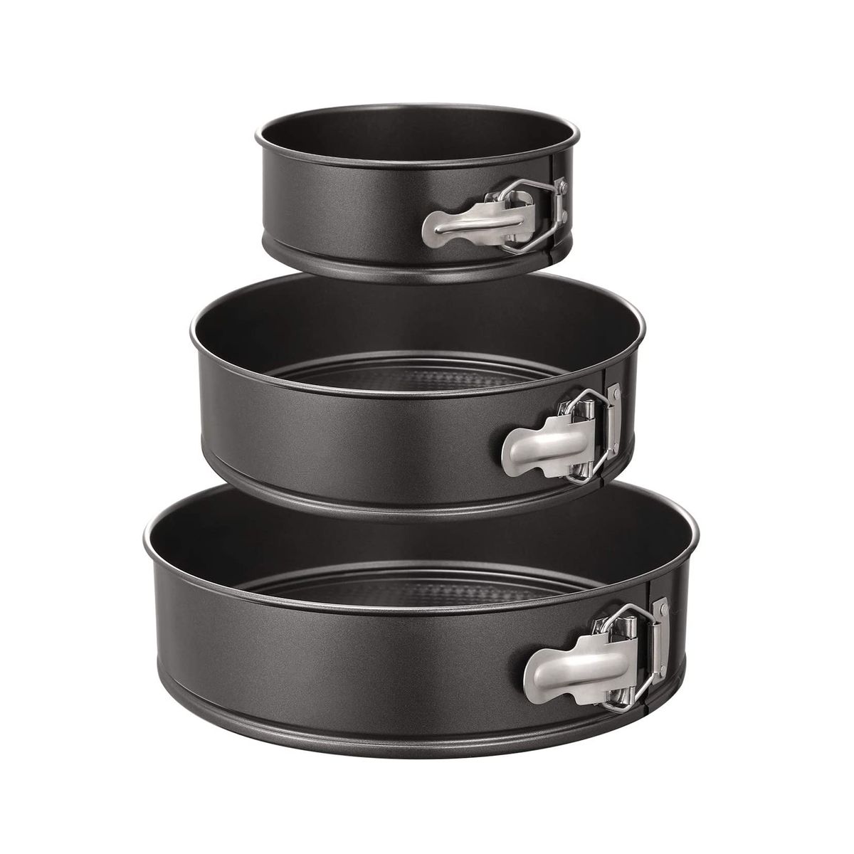 Upstairs Homeware Non-Stick Springform Baking Pan 24/26/28cm - Set of 3 ...