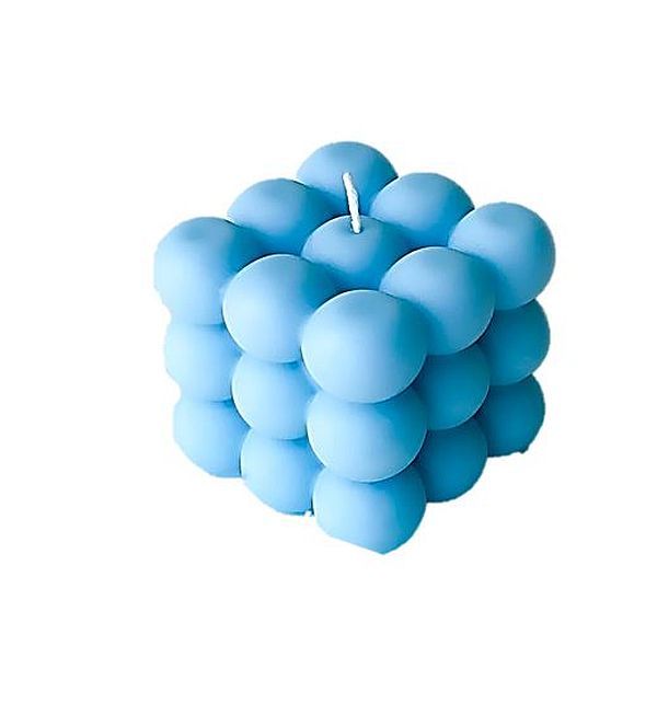 Blue Aesthetic Bubble Candle - Cinnamon & Vanilla Scented | Buy Online ...