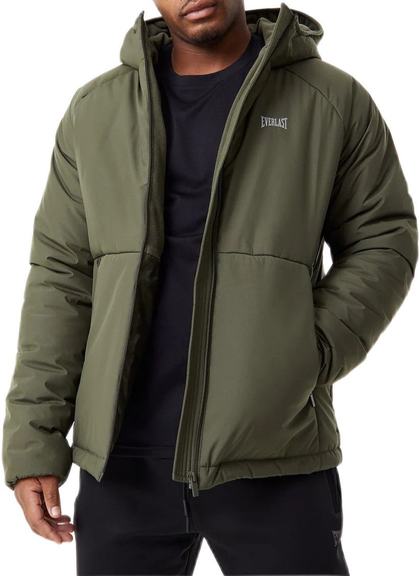 Everlast - Men's Padded Hooded Jacket - Khaki (Parallel Import) | Shop ...