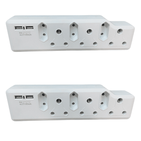 16A Multipug Adapter Max 16A 250V~ Pack of 2 | Shop Today. Get it ...